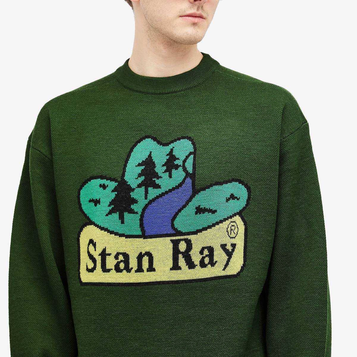 Stan Ray Men's Crew Knit Sweatshirt in Tejas Stack Stan Ray