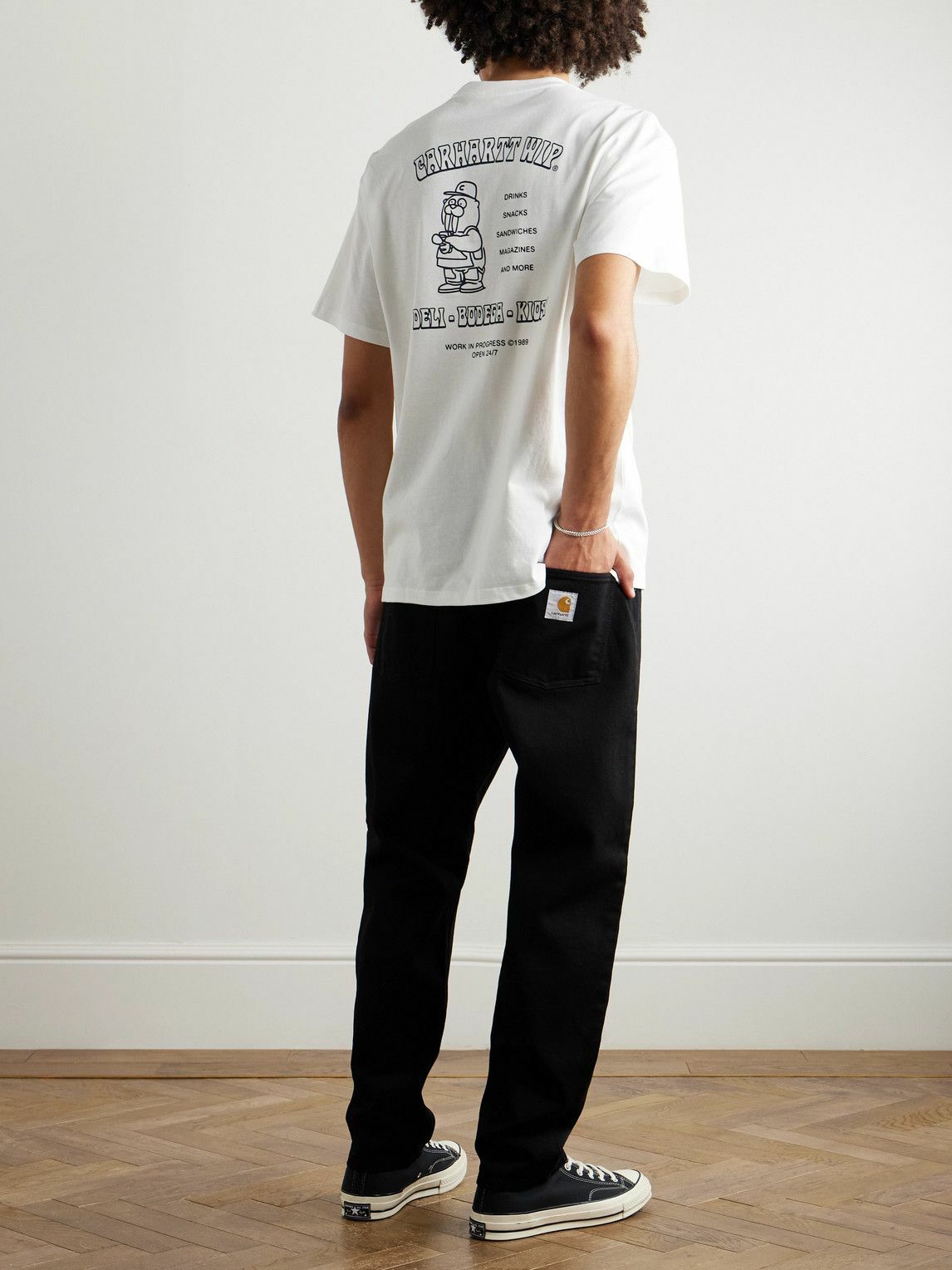 Carhartt WIP - Logo-Print Cotton-Jersey T-Shirt - White Carhartt WIP