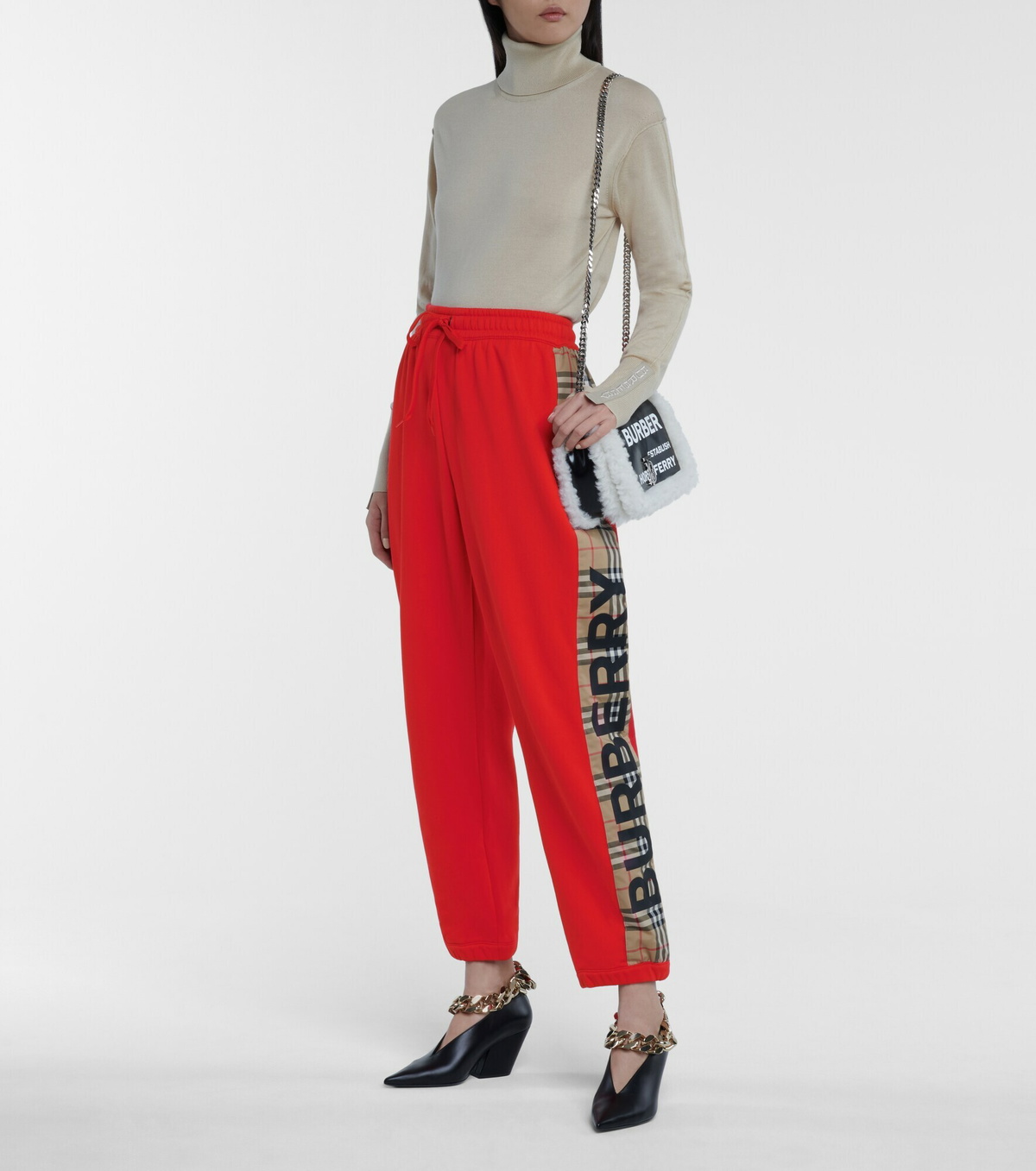 Burberry - Vintage Check cotton jersey sweatpants Burberry