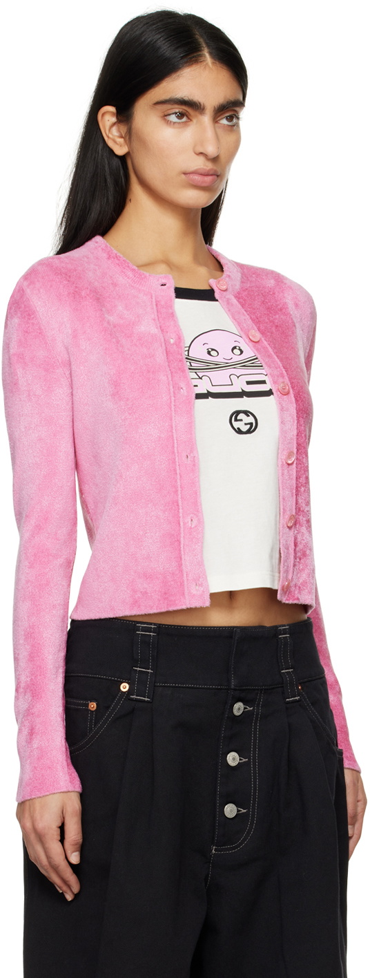 Gucci Pink Button Cardigan Gucci
