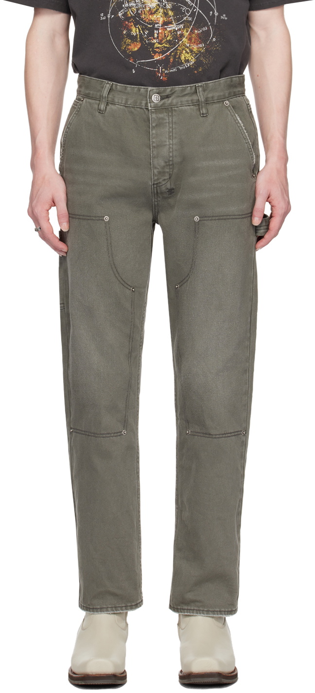 Ksubi Green Ghosted Operator Jeans Ksubi