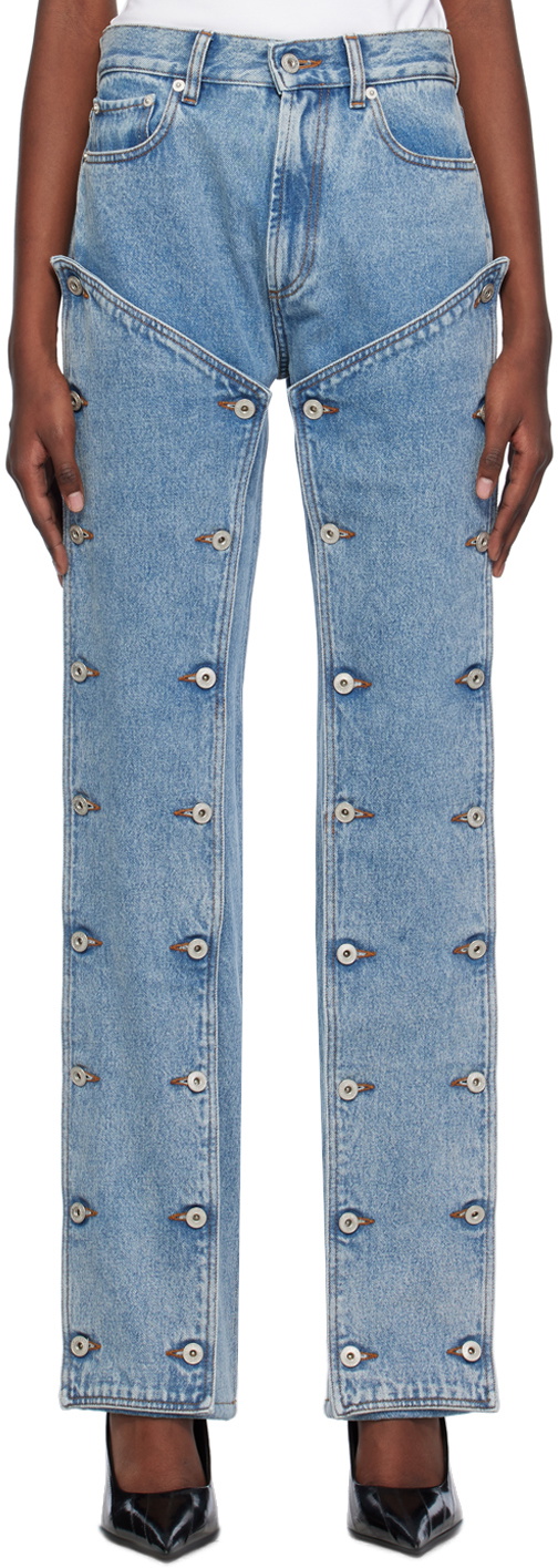 Y/Project Blue Snap Off Jeans Y/Project