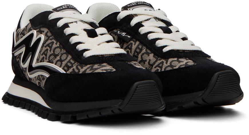 Marc Jacobs Black & White 'The Monogram Jogger' Sneakers Marc Jacobs