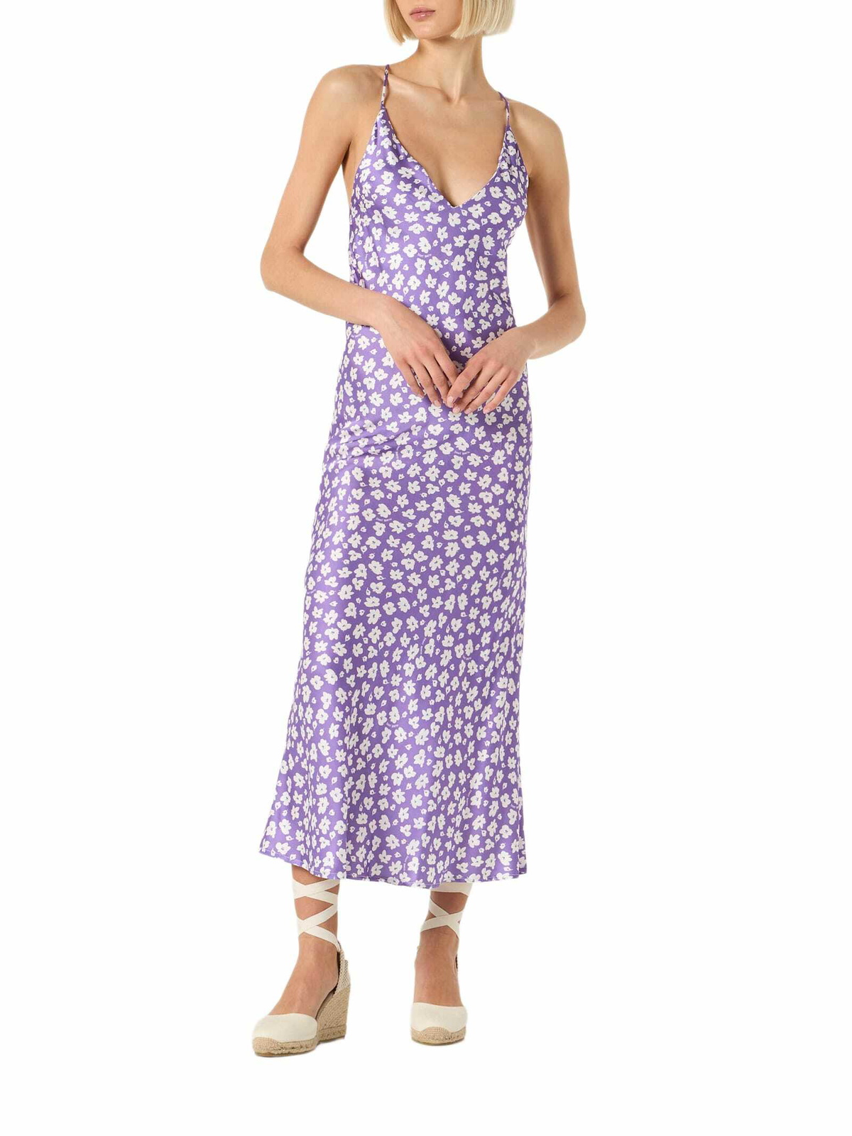 MC2 Saint Barth Woman Slip Dress Eydis With Daisy Print MC2 Saint Barth