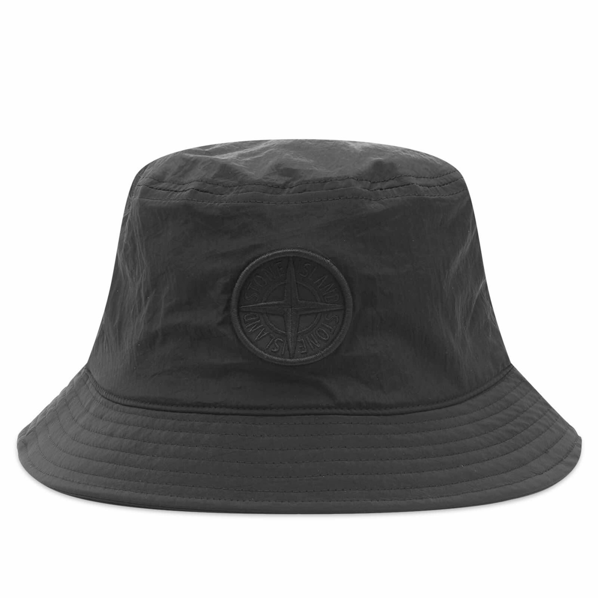 Stone Island Men's Nylon Metal Bucket Hat in Black Stone Island