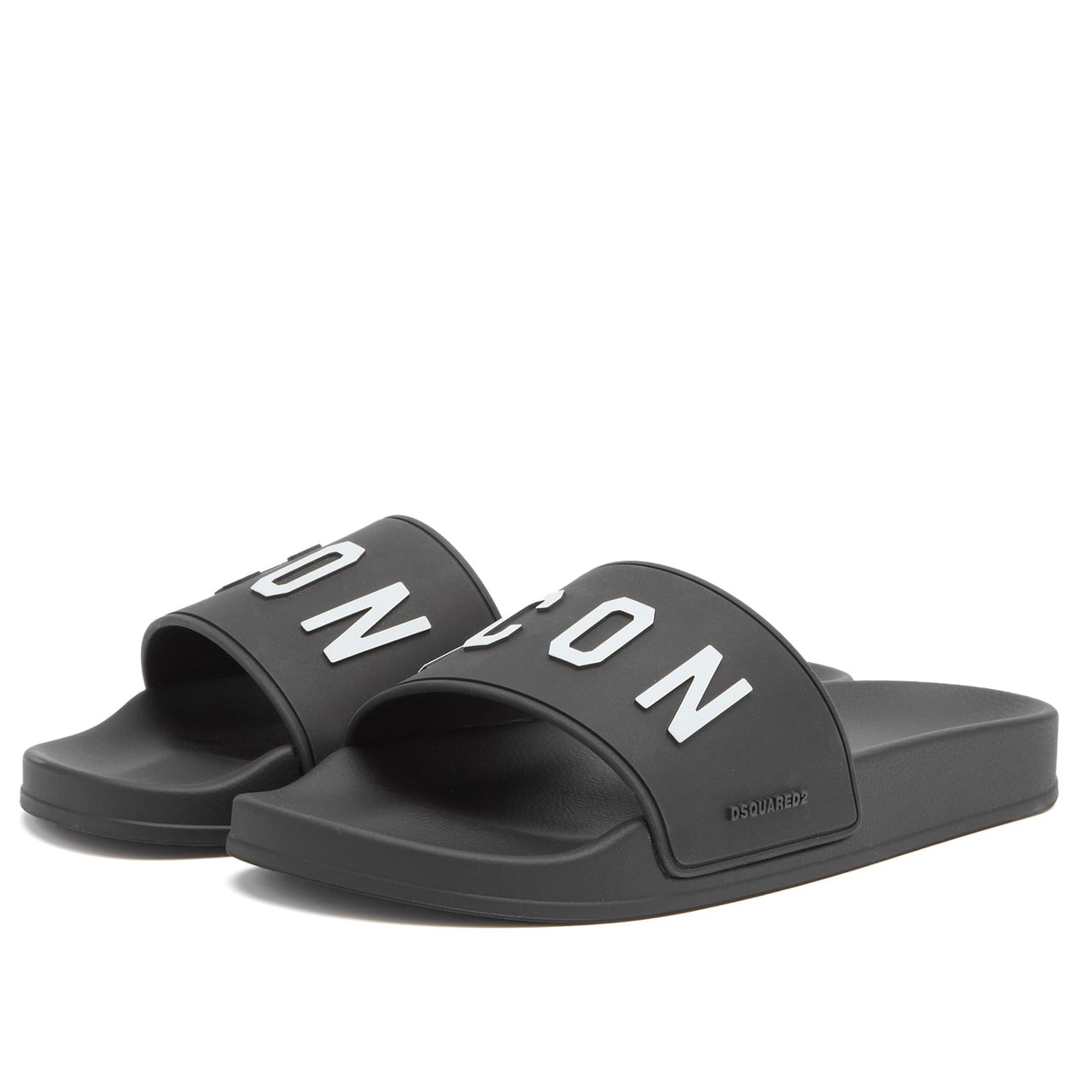 Dsquared2 Men's Icon Logo Slide in Black Dsquared2
