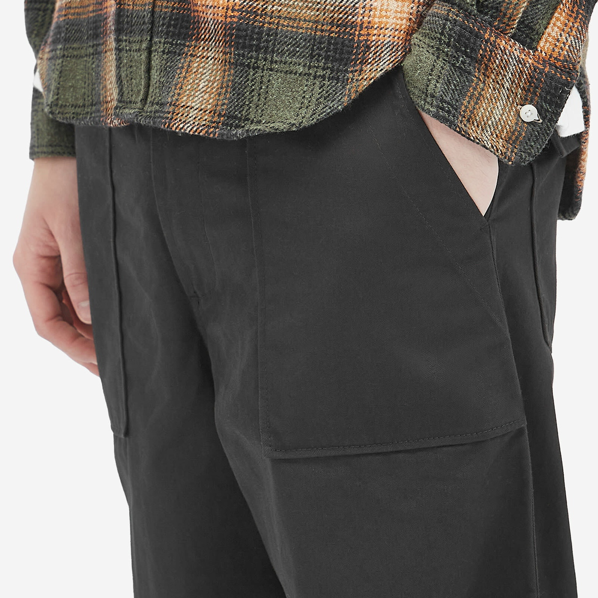 Universal Works Men's Fatigue Pants in Black Universal Works