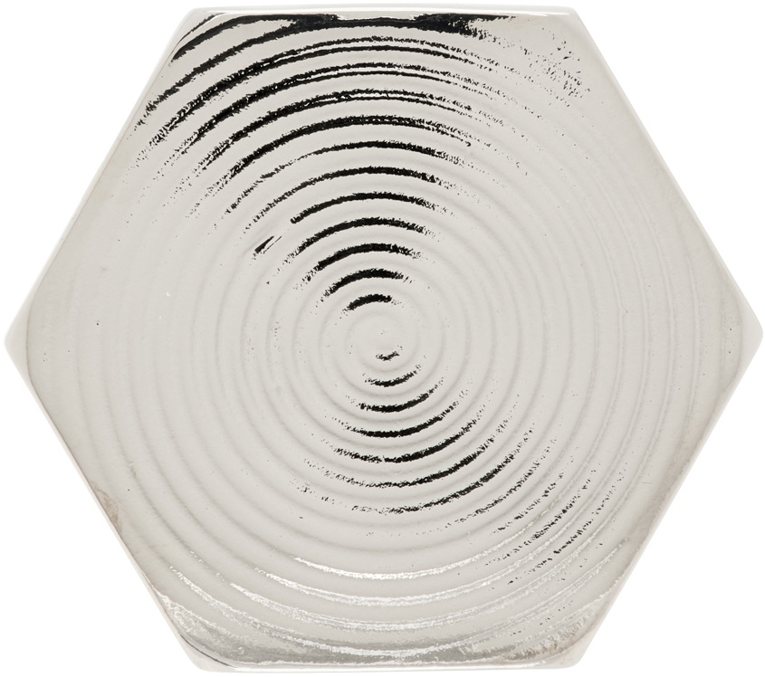 Maison Margiela Silver Oversized Bolt Head Single Earring Maison Margiela