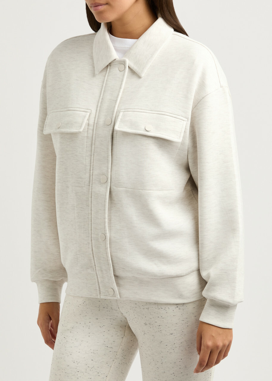 Varley Elizabeth Stretch-jersey Jacket Ivory Varley