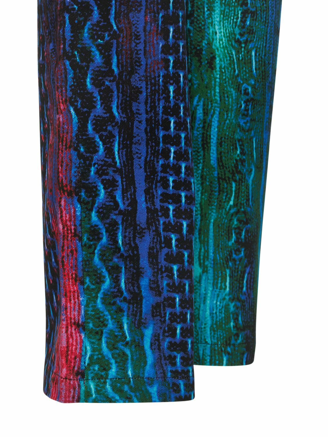 AGR Snake Print Cotton Denim Jeans AGR