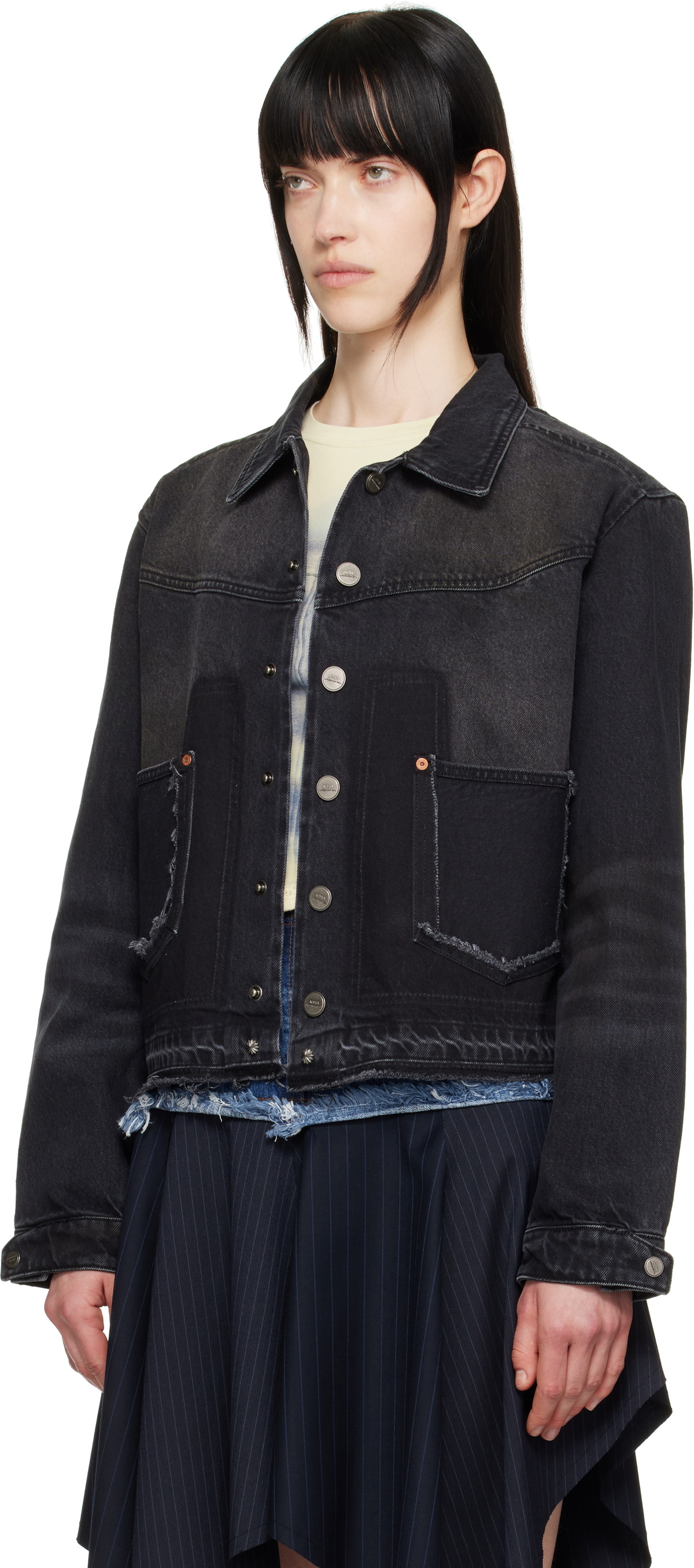 Andersson Bell Black Rodeo Motorcycle Denim Jacket Andersson Bell