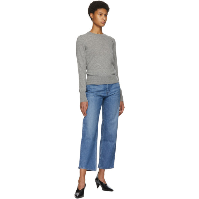 Partow Grey Cashmere Brynner Sweater Partow
