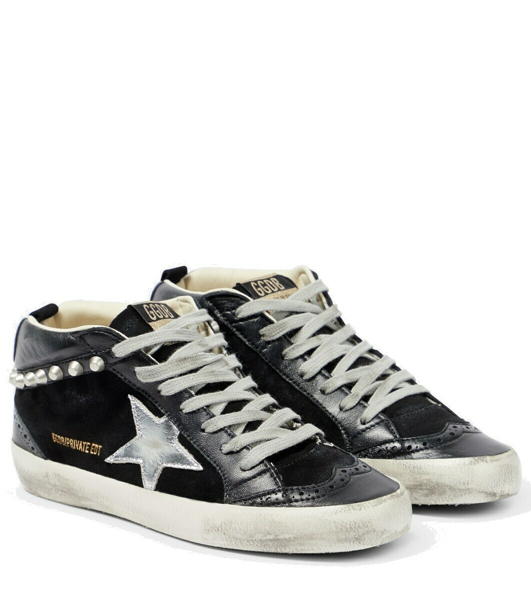 Golden Goose Mid Star suede and leather sneakers Golden Goose Deluxe Brand
