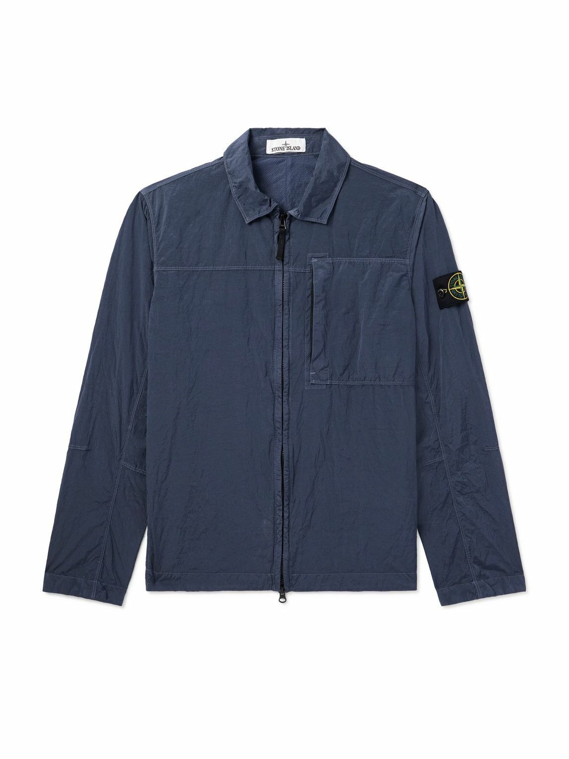 Stone Island - Logo-Appliquéd Nylon Metal Overshirt - Blue Stone Island
