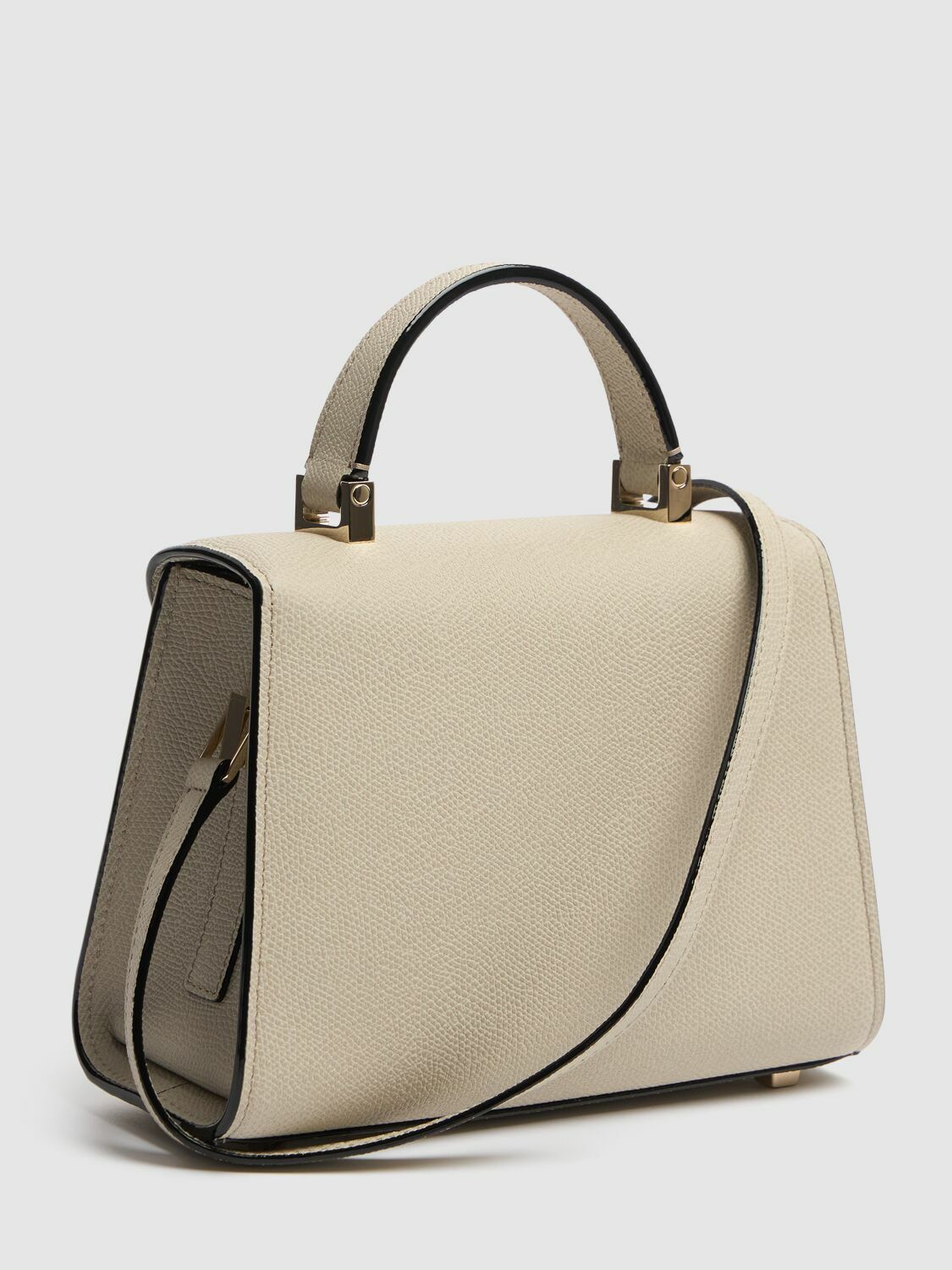 VALEXTRA Micro Iside Leather Top Handle Bag Valextra