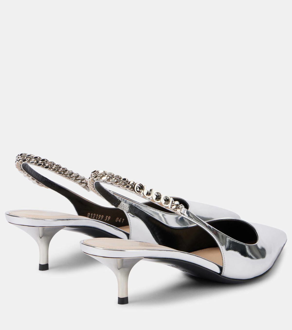 Gucci Gucci Signoria 45 leather slingback pumps Gucci