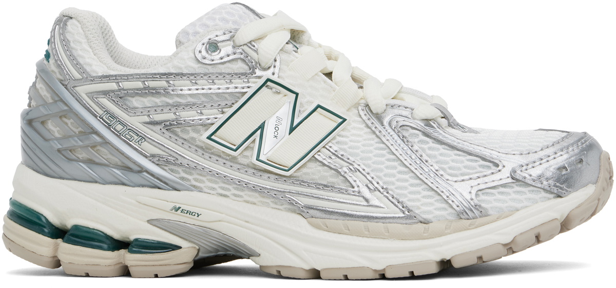 New Balance White & Silver 1906R Sneakers New Balance