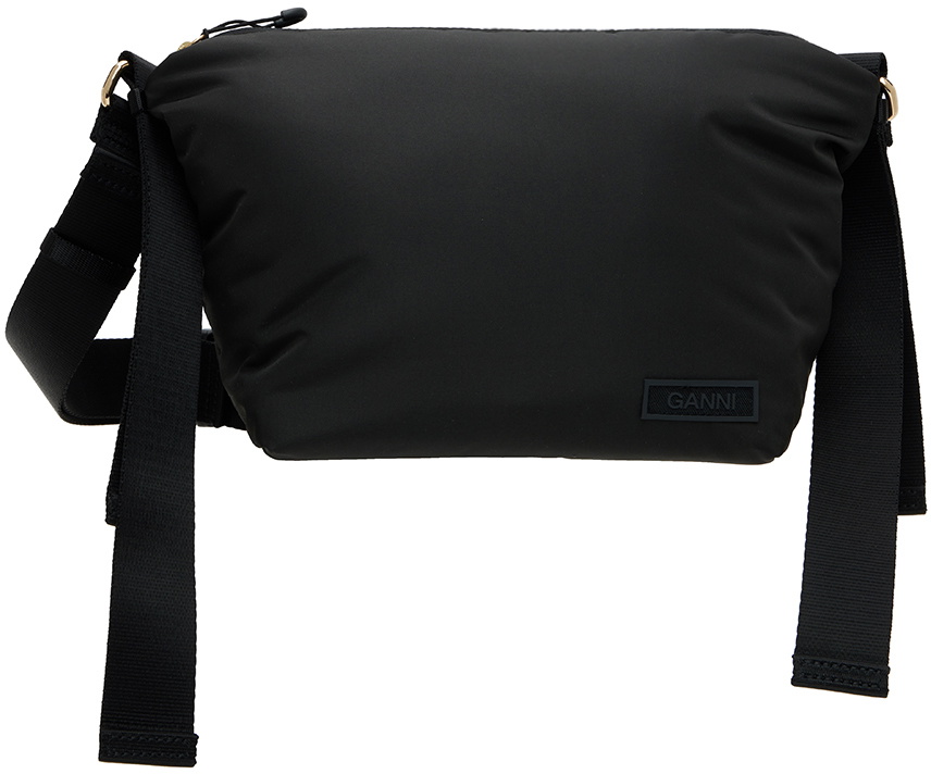 GANNI Black Small Recycled Tech Bag GANNI