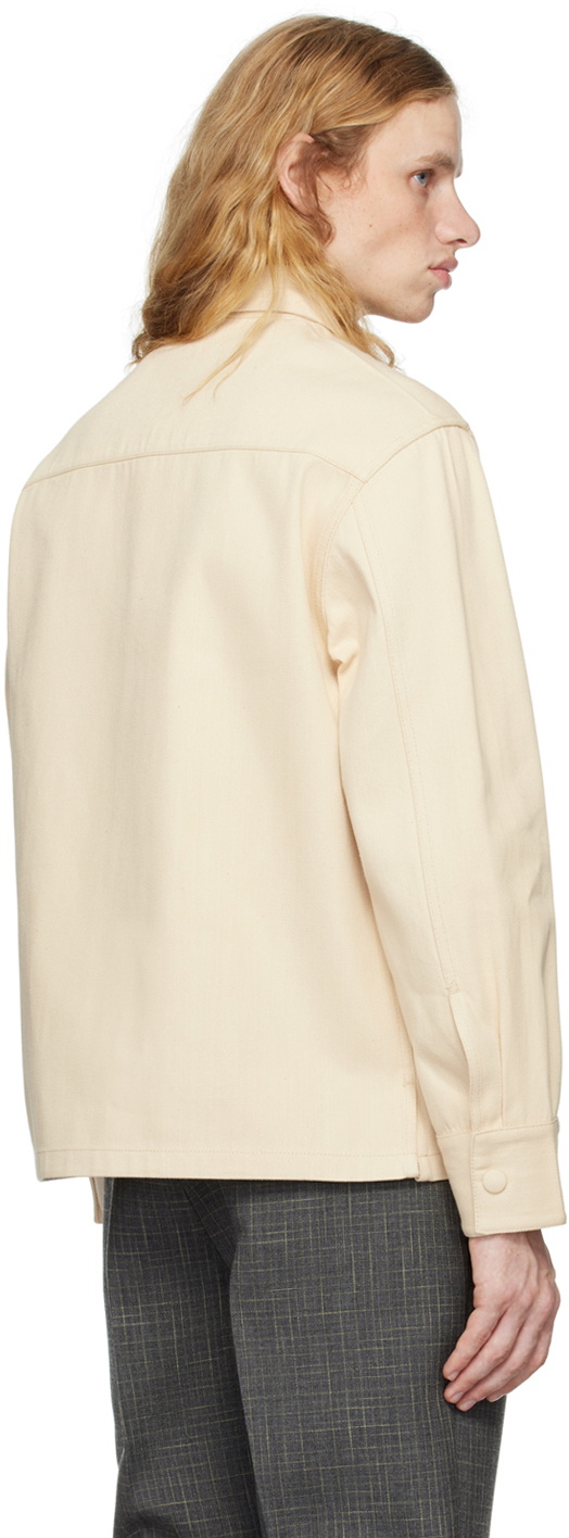 Jil Sander Beige Sea Island Denim Jacket Jil Sander