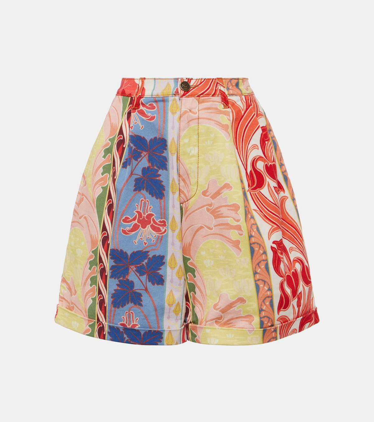 Etro Printed denim shorts Etro