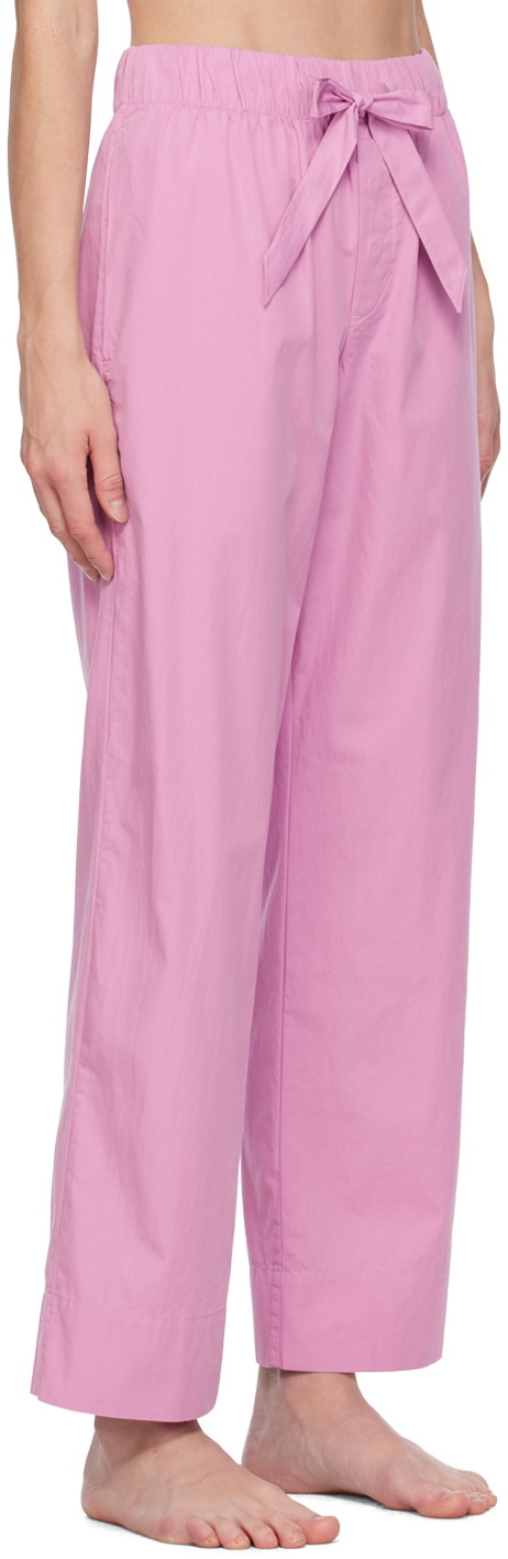 Tekla Pink Drawstring Pyjama Pants Tekla Fabrics