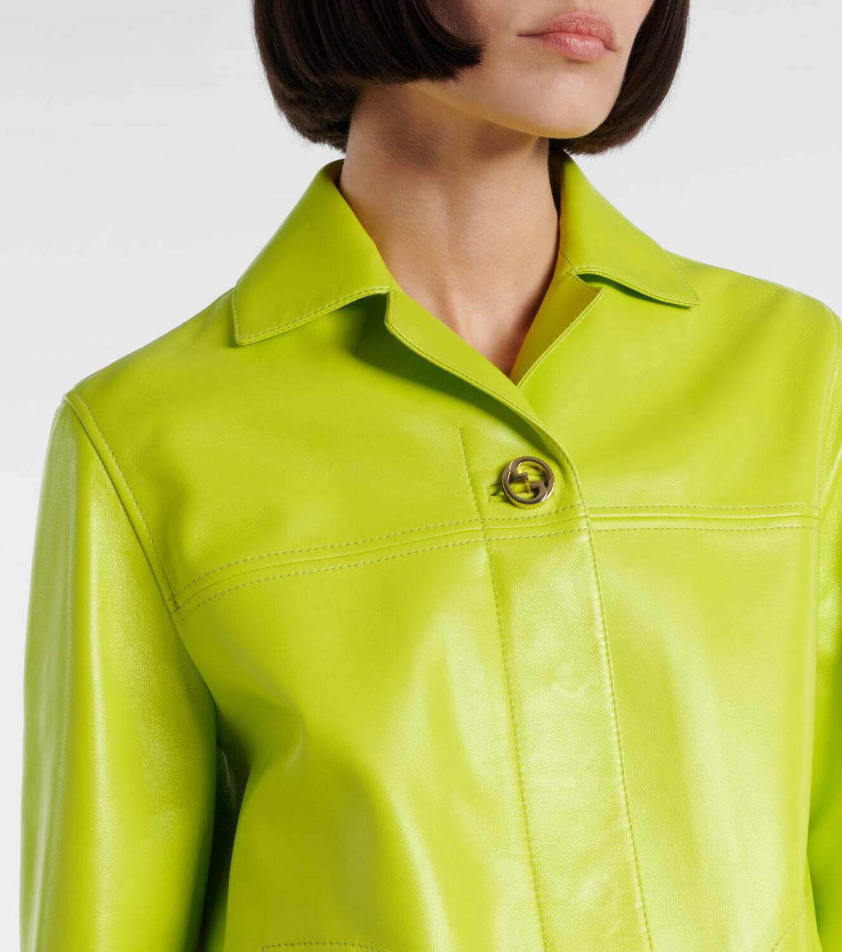 Gucci Interlocking G leather jacket Gucci