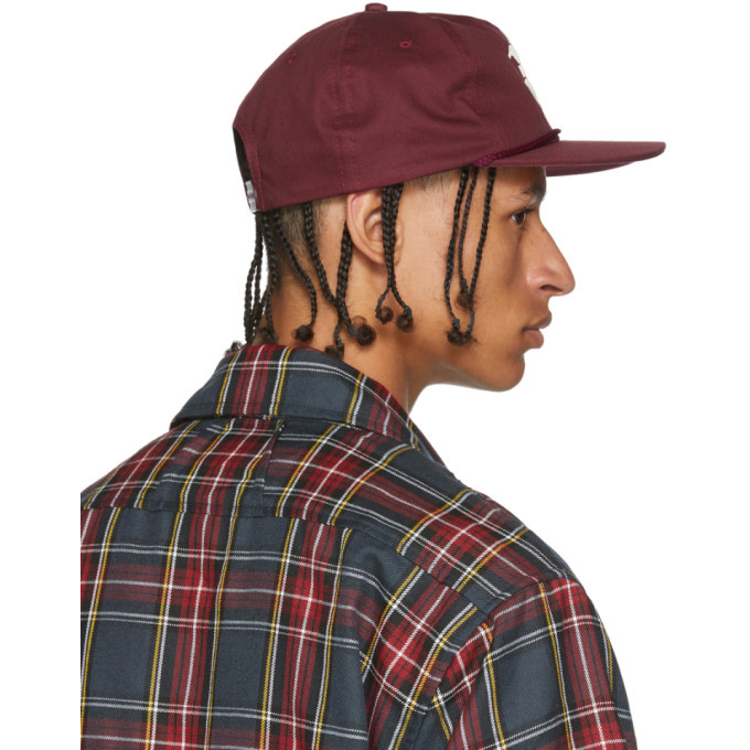 Rhude Burgundy Double Eagle Cap Rhude