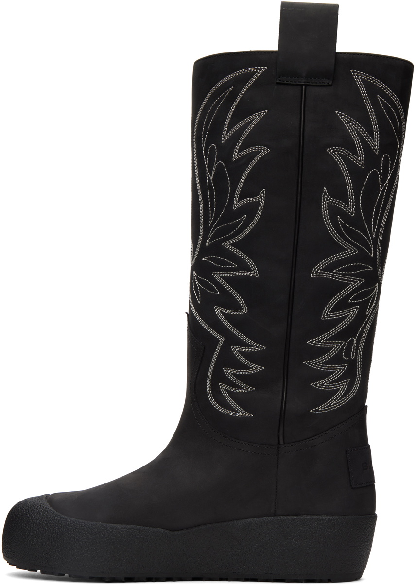 Bally Black Bally Curling Montana Combat Boots Bally