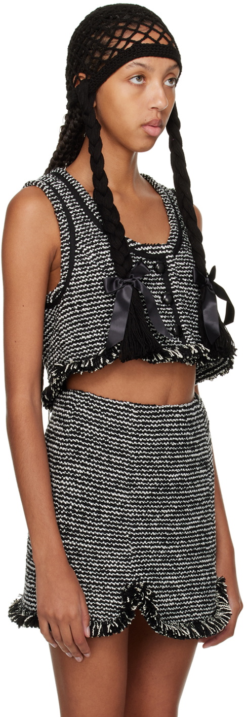 Anna Sui Black Braided Hair Hat Anna Sui