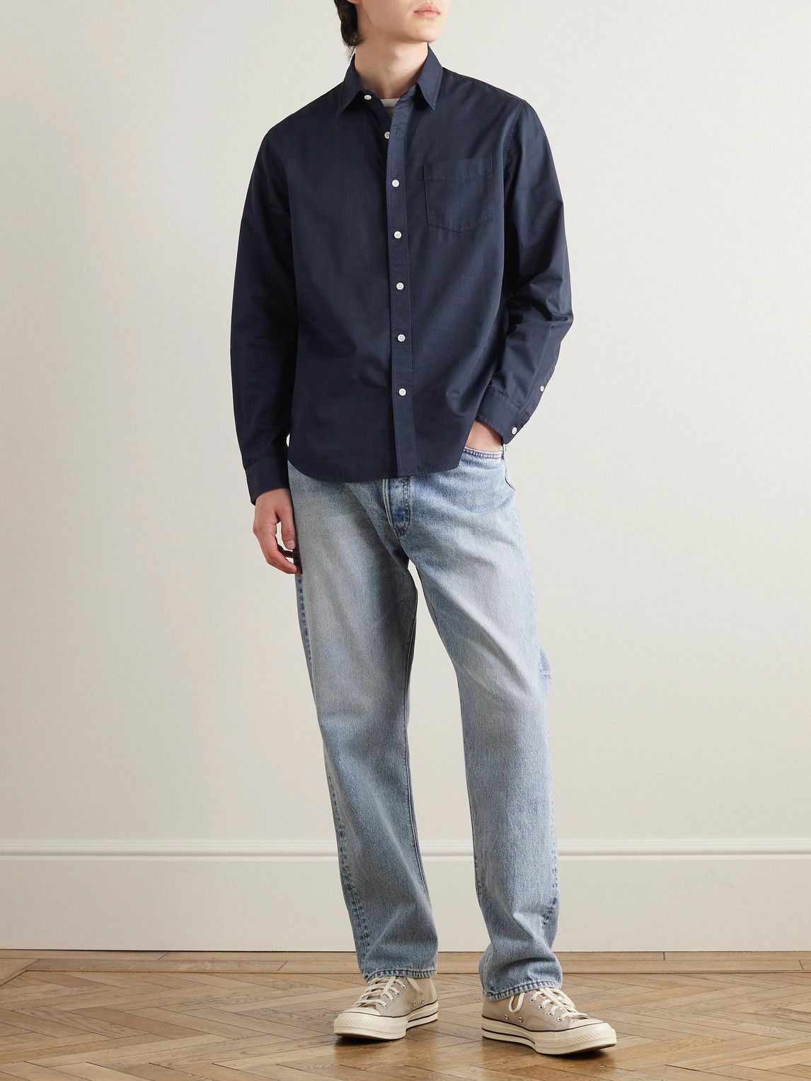 Alex Mill - Mill Garment-Dyed Cotton-Twill Shirt - Blue Alex Mill
