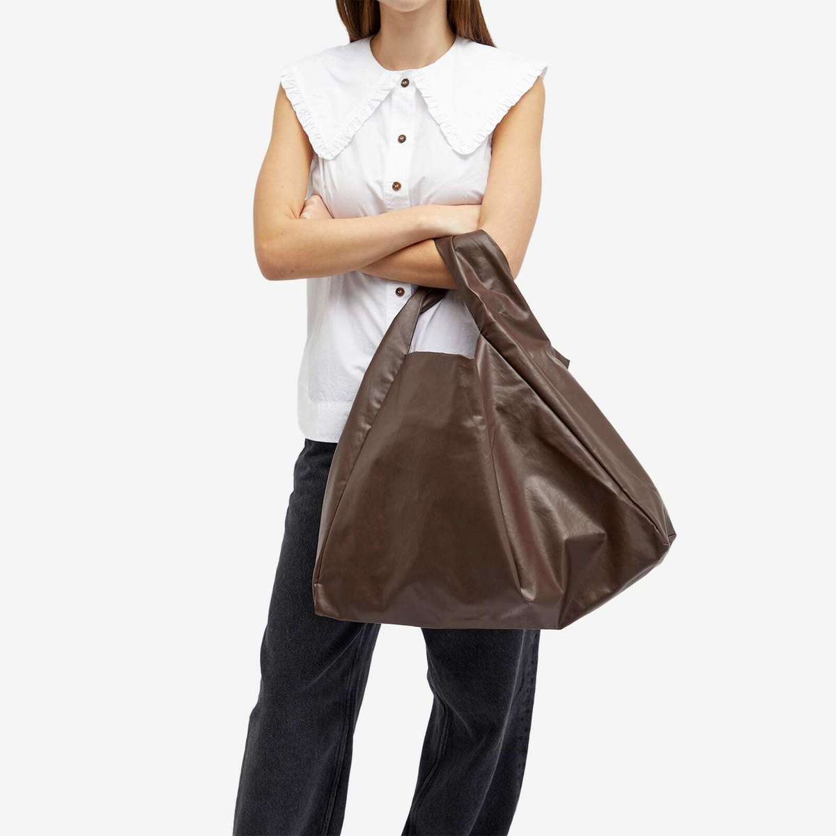 KASSL Editions Women's kassl Tote Shoulder Oil Bag in Dark Brown Kassl ...