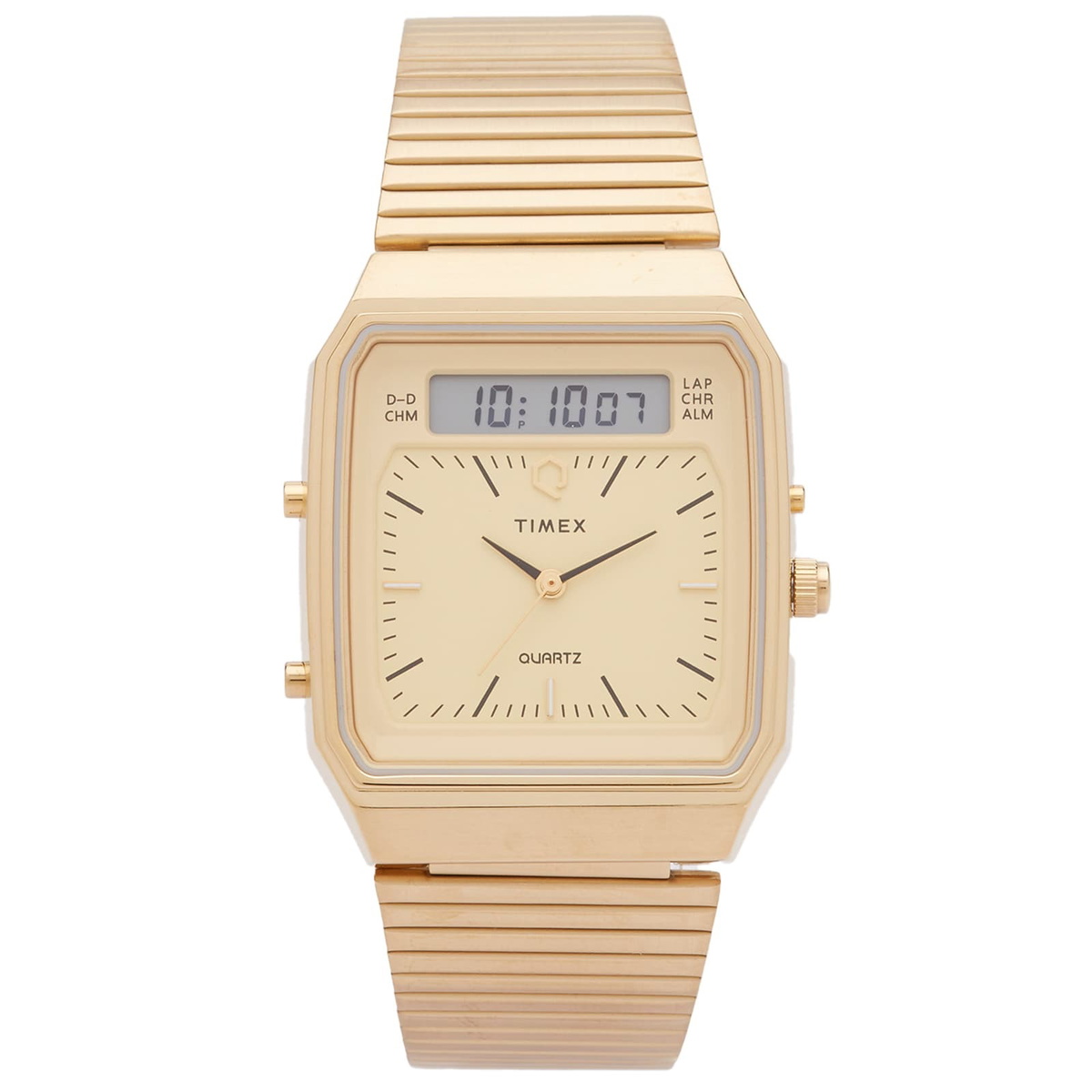 Timex Q 1982 Reissue Ana-Digi Watch in Gold Timex