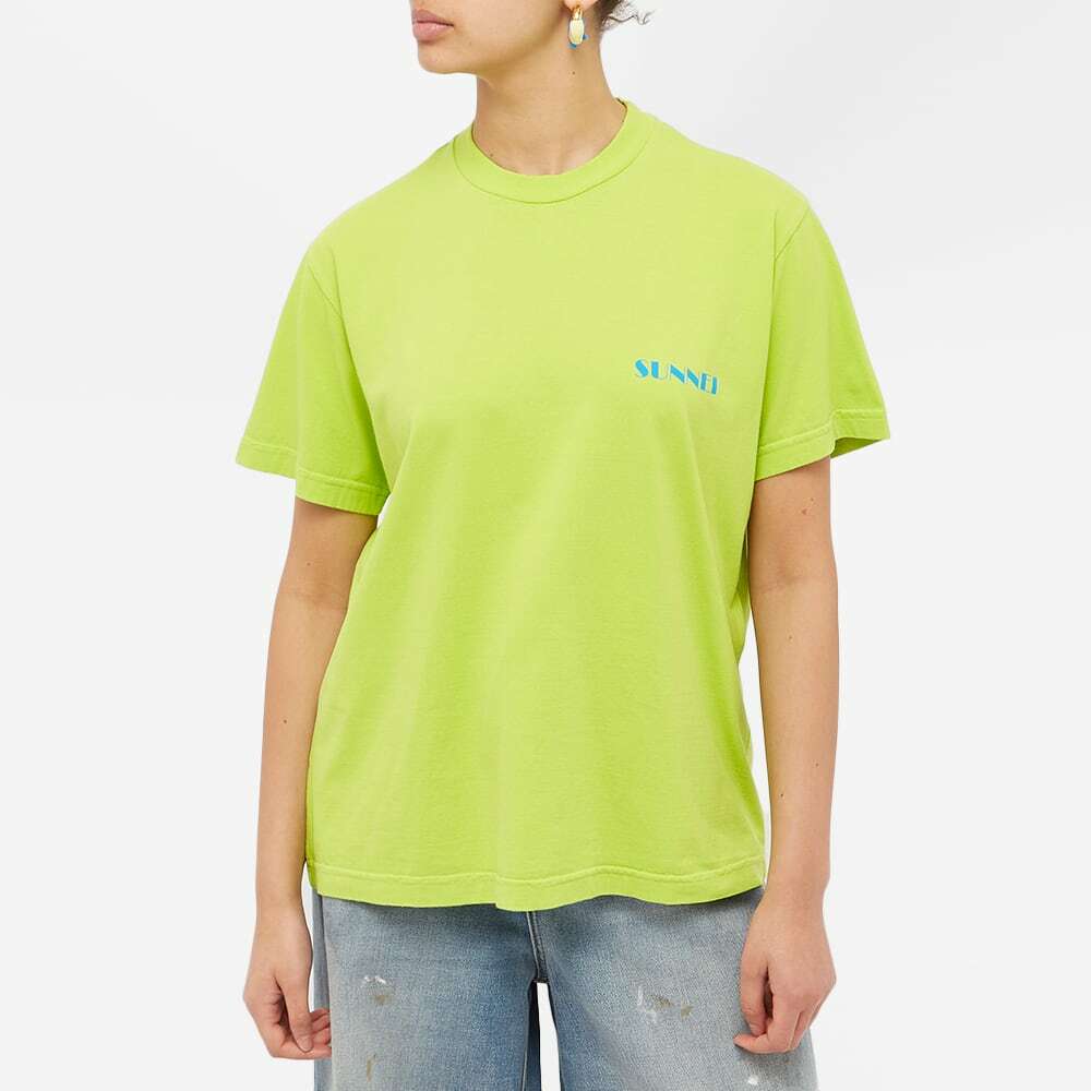 Sunnei Women's Classic Logo T-Shirt in Light Green Sunnei