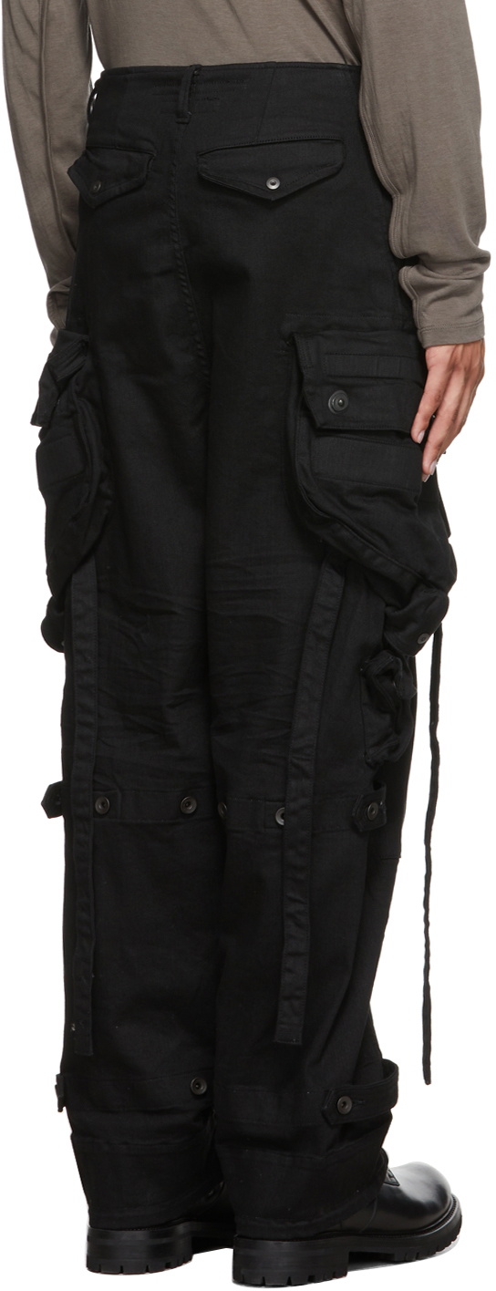 Julius Black Gas Mask Cargo Pants Julius