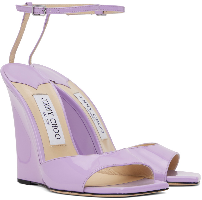 Jimmy Choo Purple Brien 110 Heeled Sandals Jimmy Choo