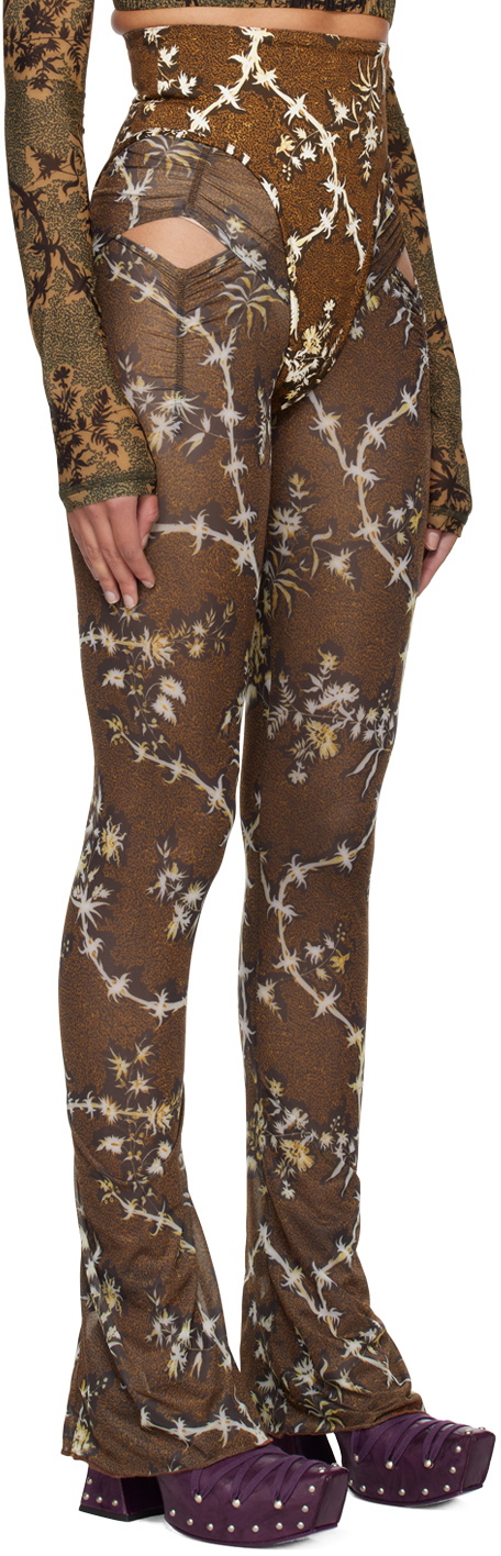 KNWLS SSENSE Exclusive Brown Scythe Trousers KNWLS