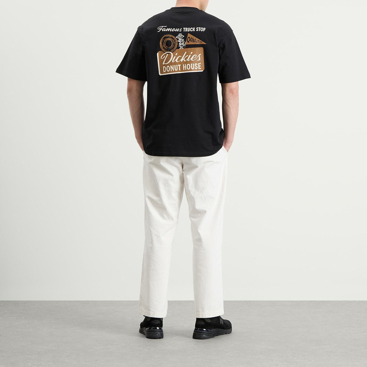 Dickies Men's Donut House T-Shirt in Black Dickies Construct