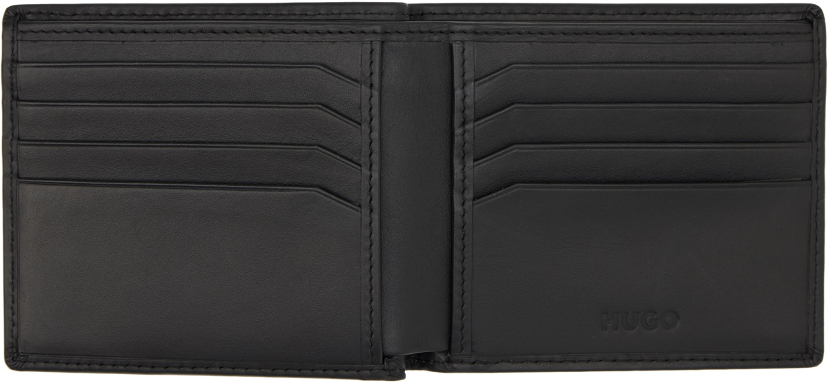 Hugo Black Leather Wallet Hugo Boss