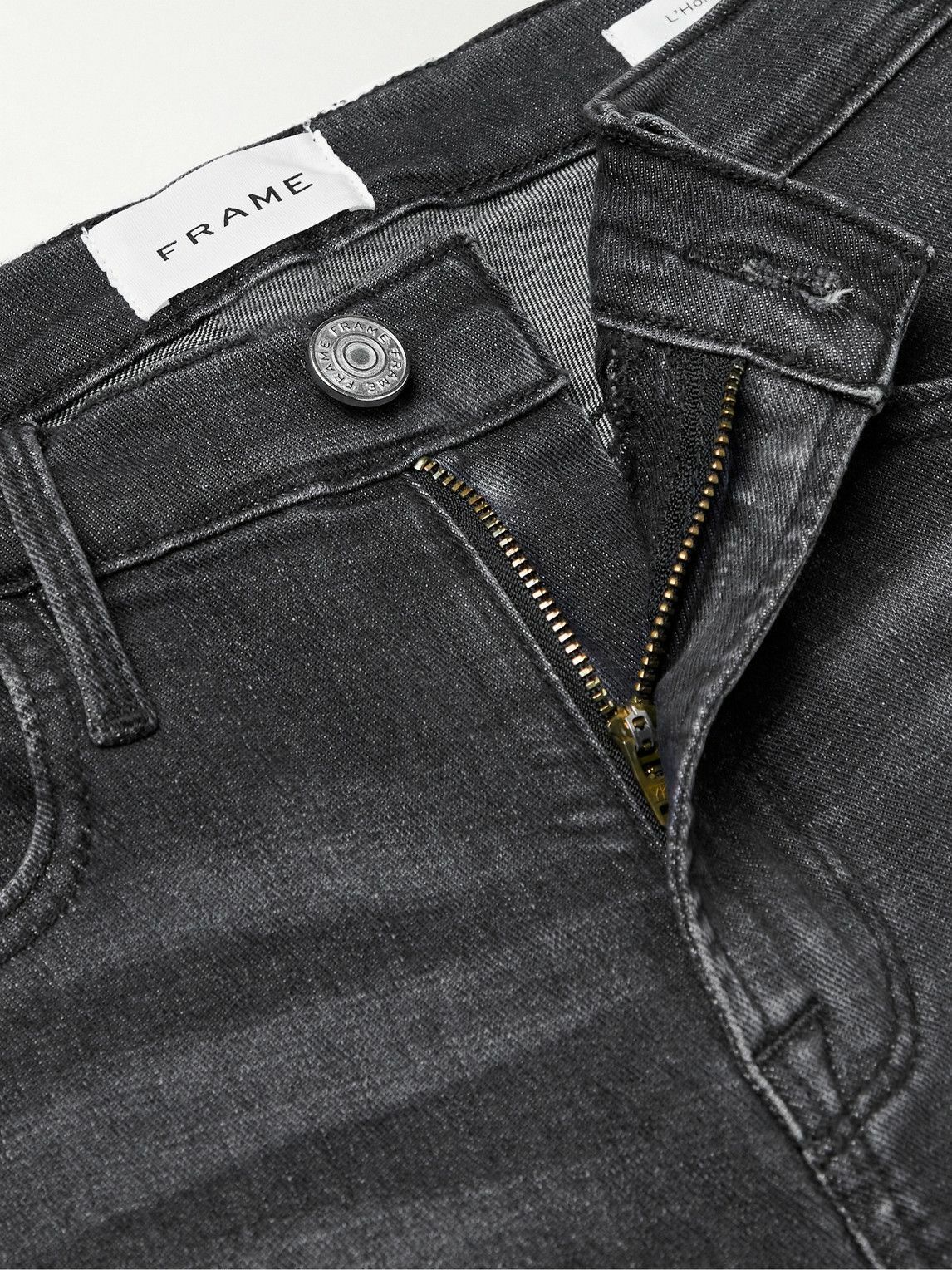 FRAME - L'Homme Slim-Fit Jeans - Black Frame Denim