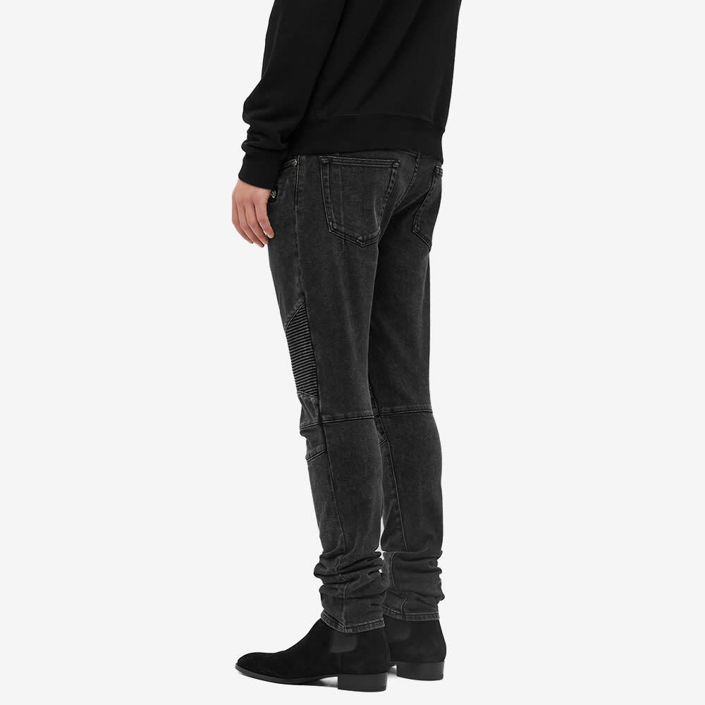 Balmain Men's Slim Biker Jean in Black Balmain