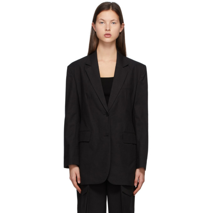 Blossom Black Cotton Zen Blazer Blossom