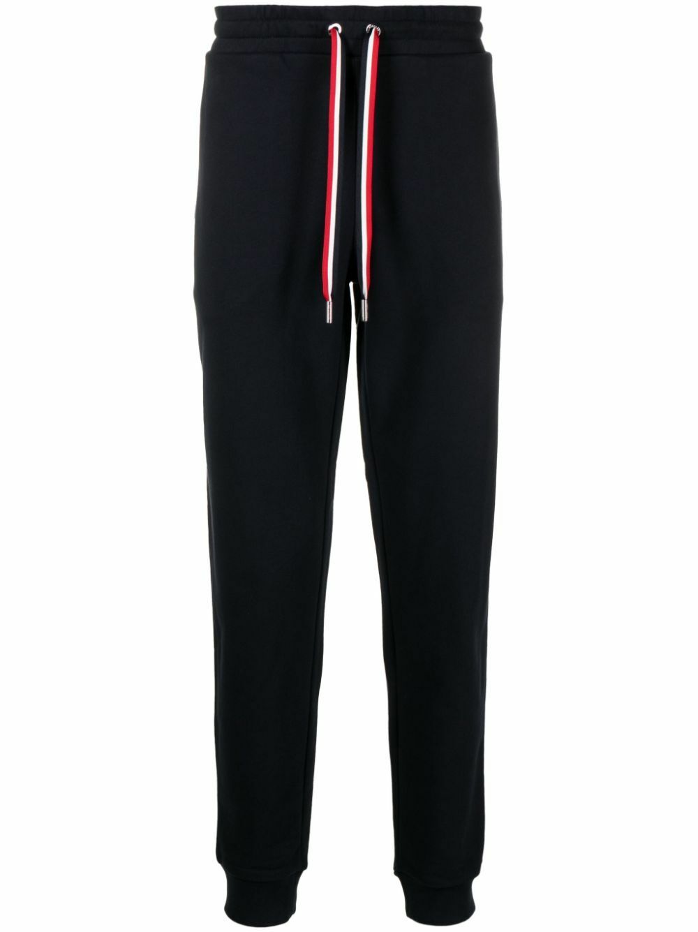 Moncler Blue Tricolour Accent Cotton Track Pants Moncler