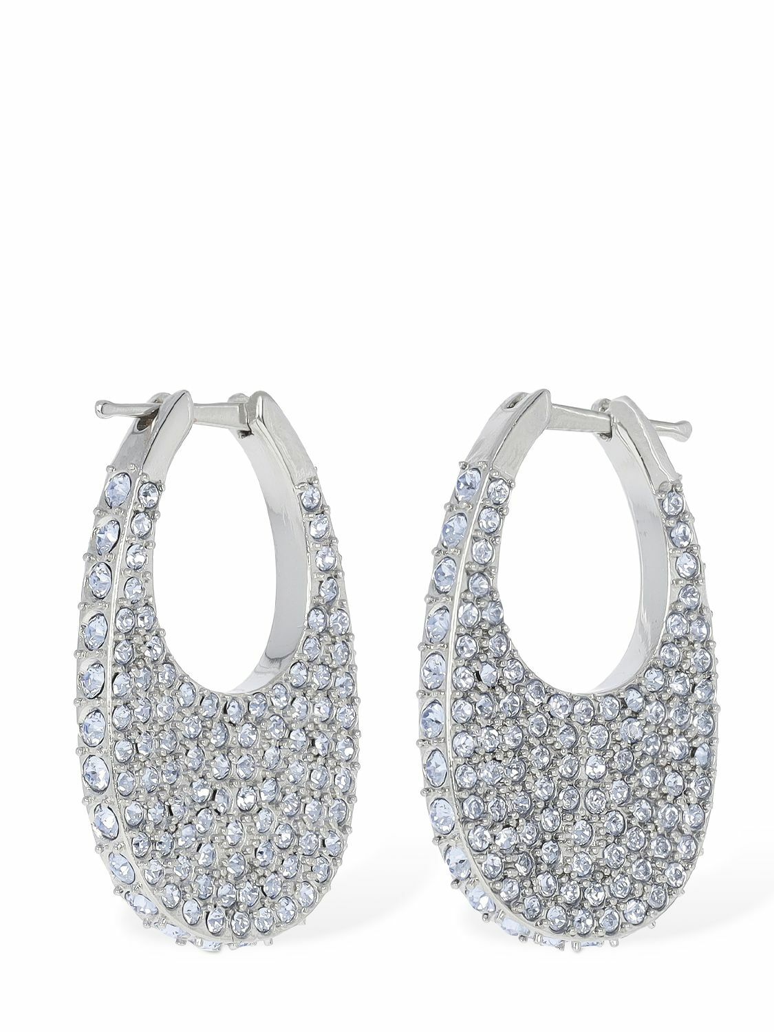 COPERNI - Medium Swipe Crystal Earrings Coperni