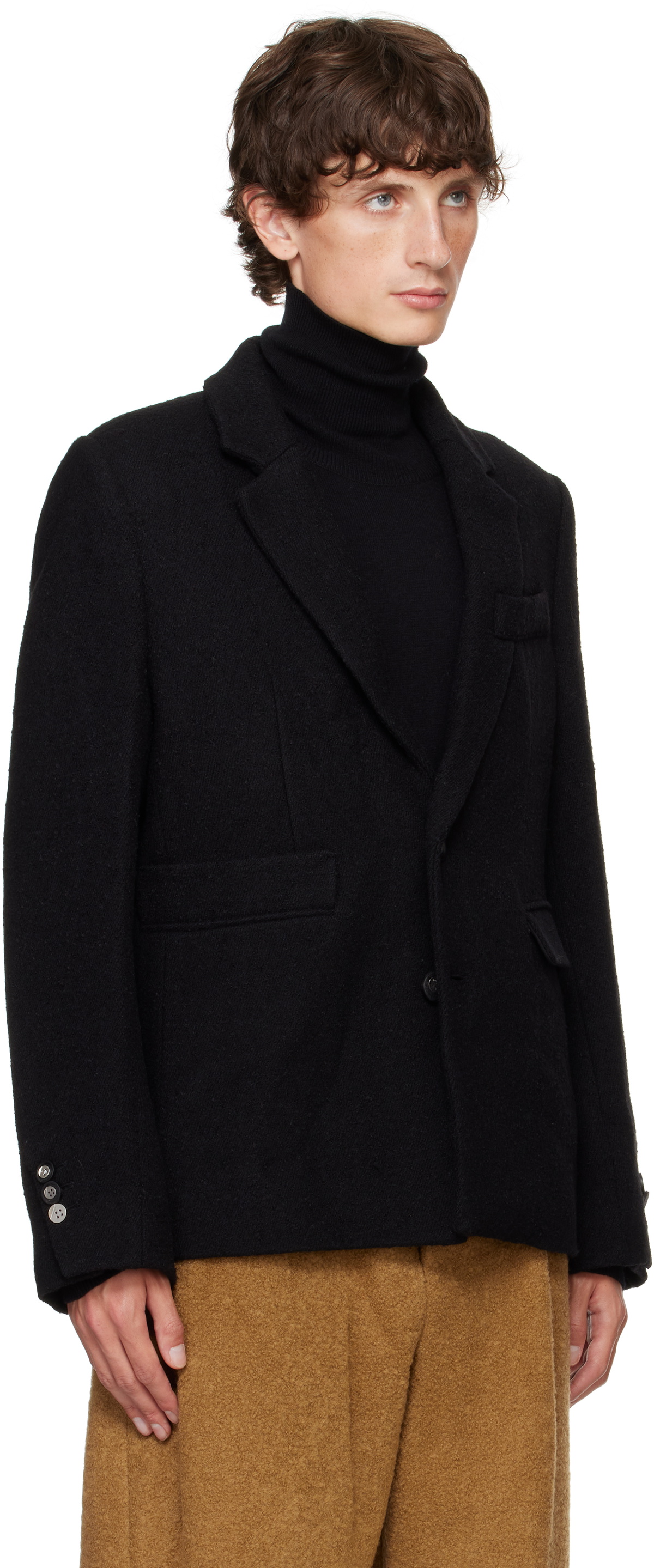 ADER error Black Tucked Blazer ADER error