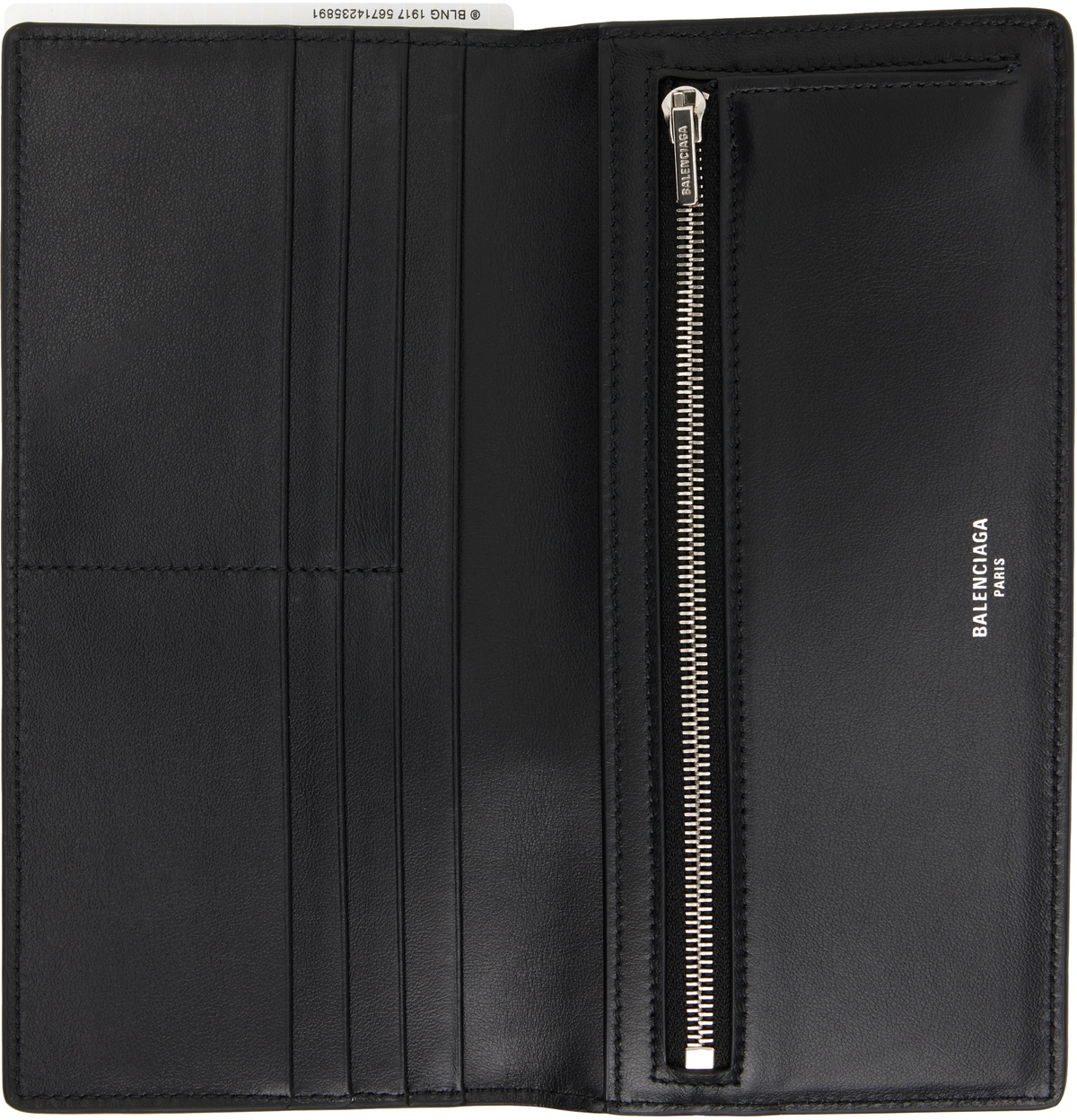Balenciaga Black Passport Long 1 Ticket Wallet Balenciaga