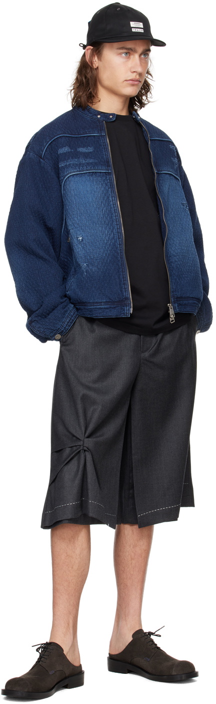 ADER error Navy Pelter Denim Jacket ADER error