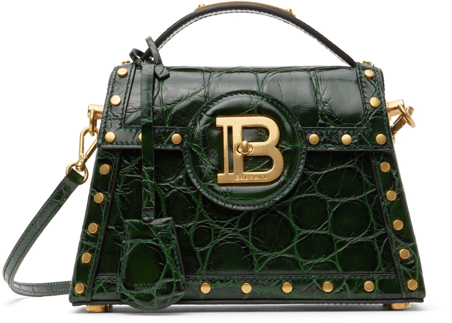Balmain Green B-Buzz Dynasty Bag Balmain