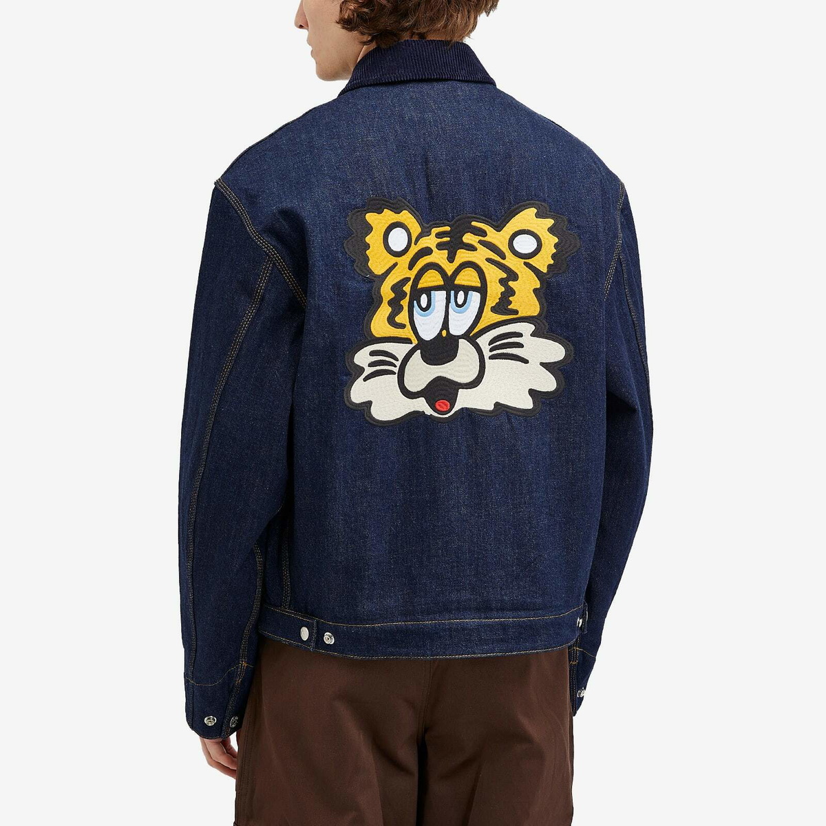 Kenzo Men's Verdy Collection Padded Workwear Jacket in Blue Kenzo