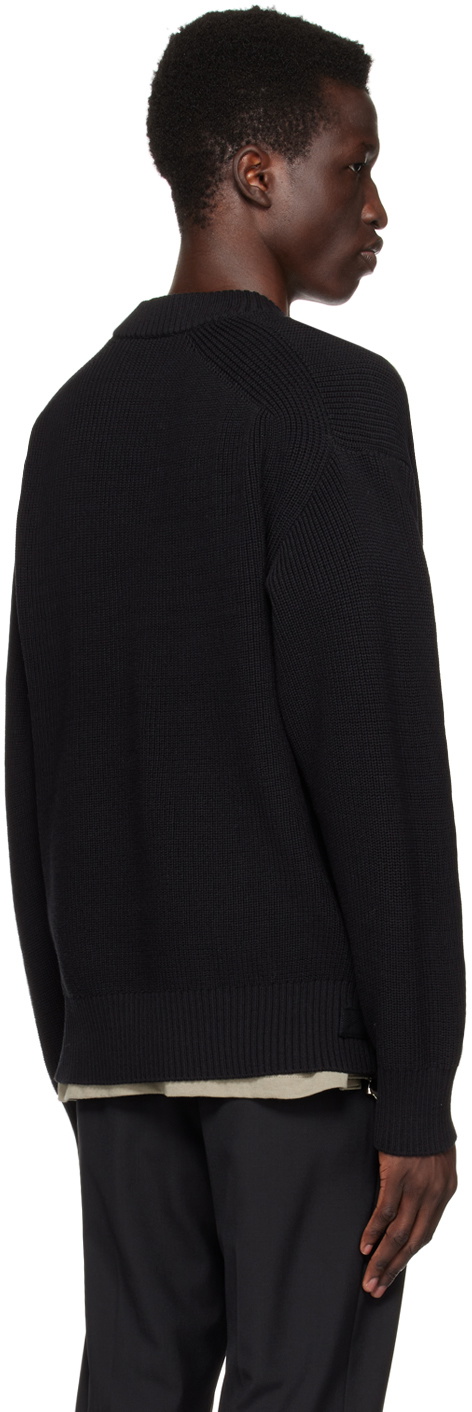 sacai Black Cinch Strap Sweater Sacai