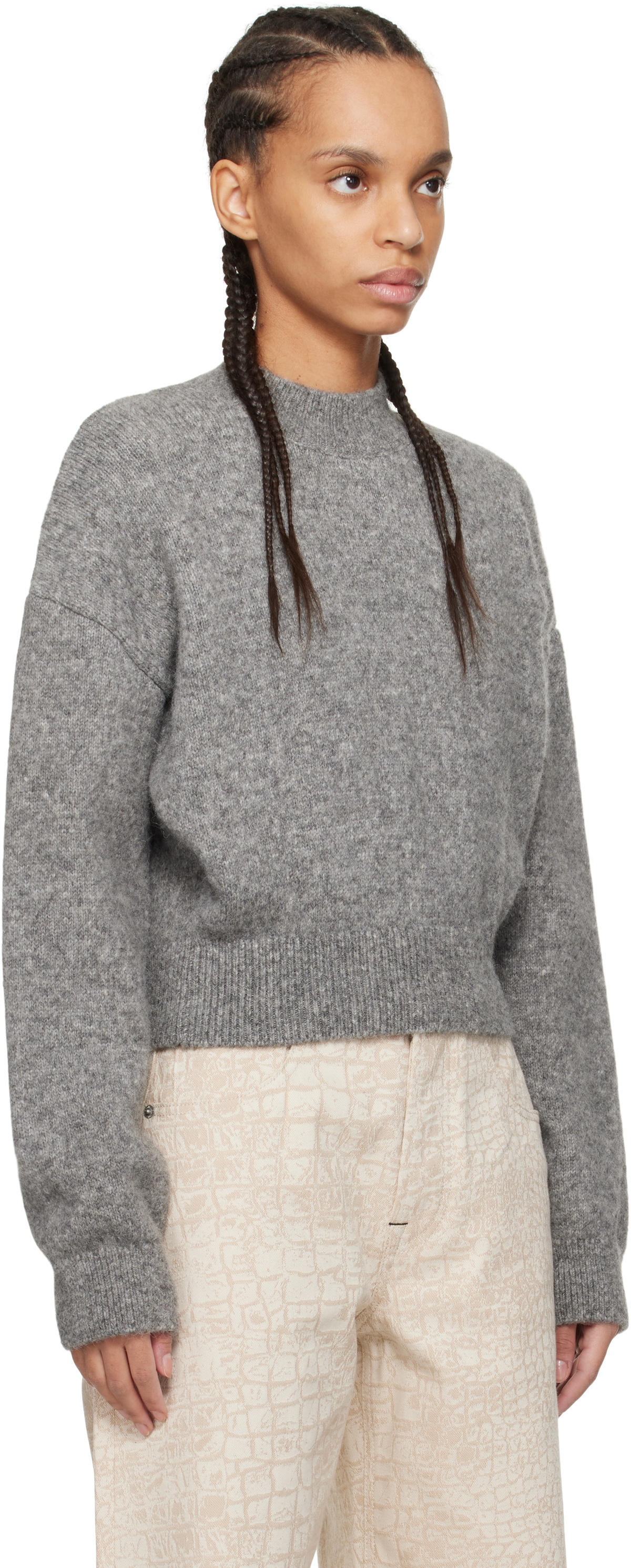 JACQUEMUS Gray Les Classiques 'The Jacquemus knit' Sweater Jacquemus